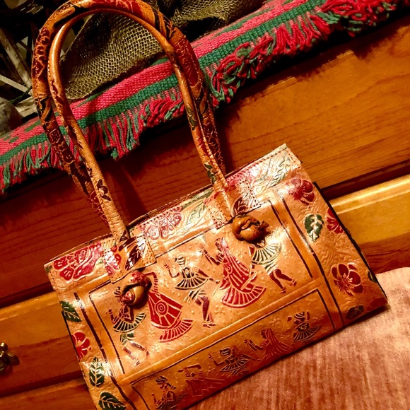 Bags | Vintage Handmade Genuine Leather Shoulder Bag | Poshmark